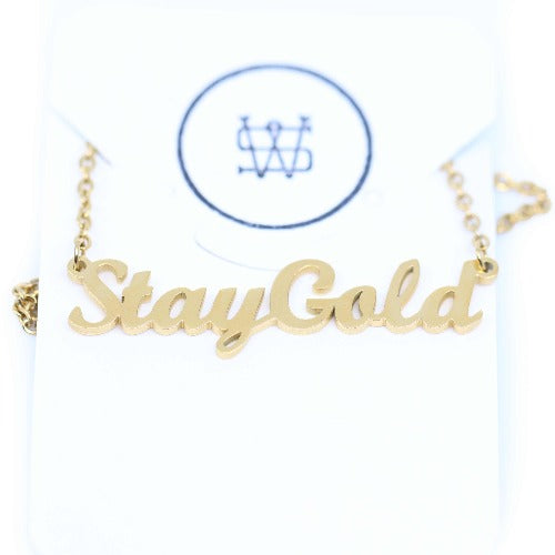 Stay Gold Layering Necklace – Wynwood Shop